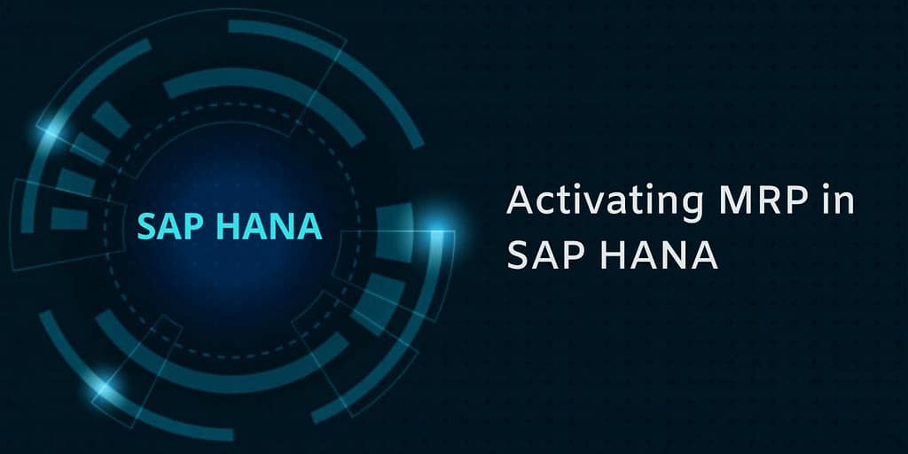 Process for Activating MRP in the SAP HANA | Dynamo Infotech